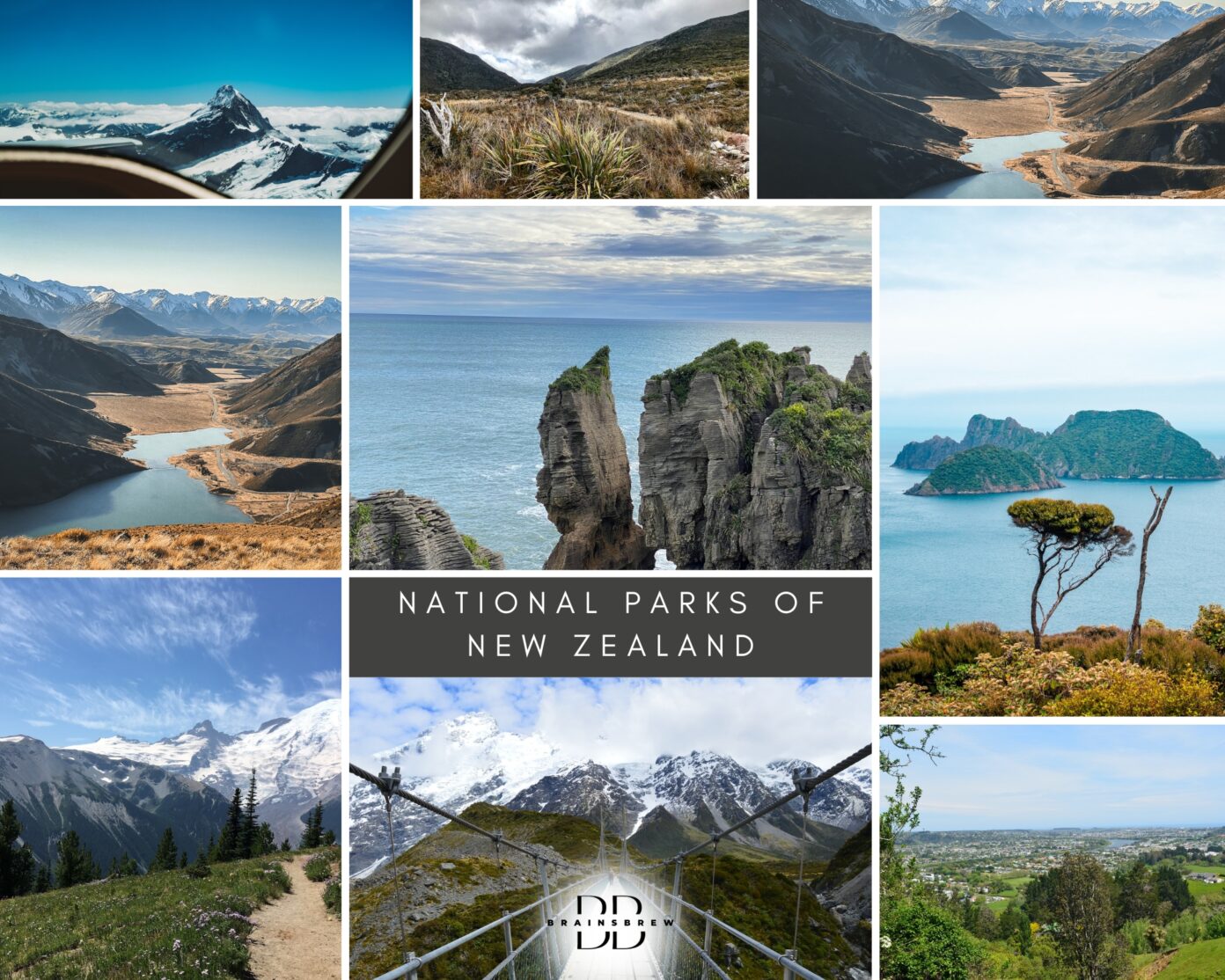 Diverse National Parks of New Zealand - BrainsBrew